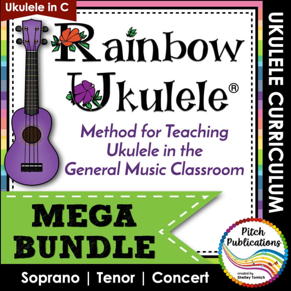 Rainbow Ukulele Teaching Method FREE get started kit for ukulele!