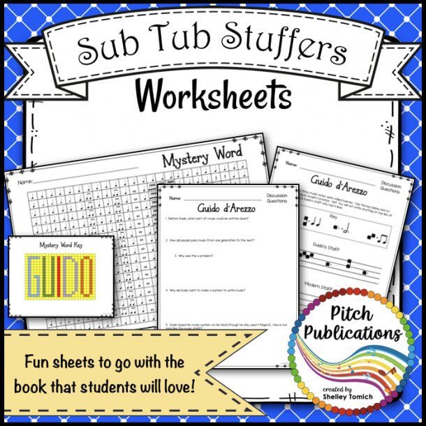 Music Sub Tub Stuffers: 3-5 Music Substitute Plan - Guido d'Arezzo