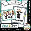 Music Decor BUNDLE - AQUA AND GRAY - posters, word wall, class rules ...