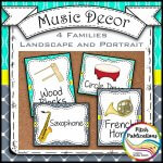 AQUA AND GRAY - Instrument Posters - Orchestra, Orff, and World!