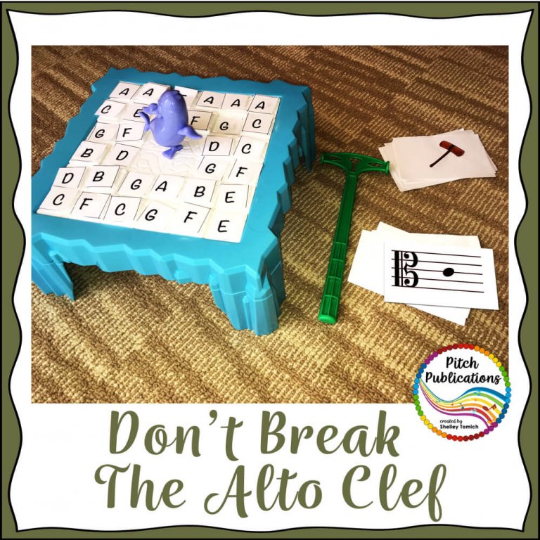 Don't Break the Pitches! - Alto Clef Pitch Note Reading Game