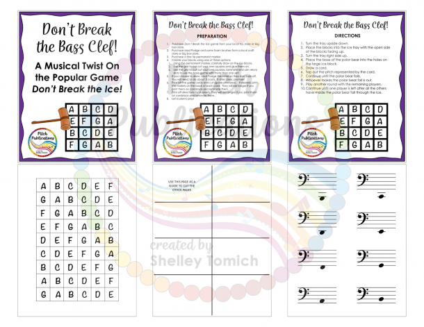 Don't Break the Pitches! - Bass Clef Pitch Note Reading Game