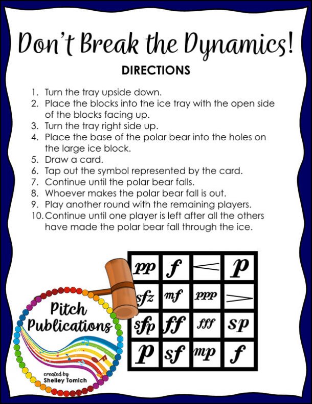 Don't Break the Dynamics! - Dynamics Symbol Reading Game