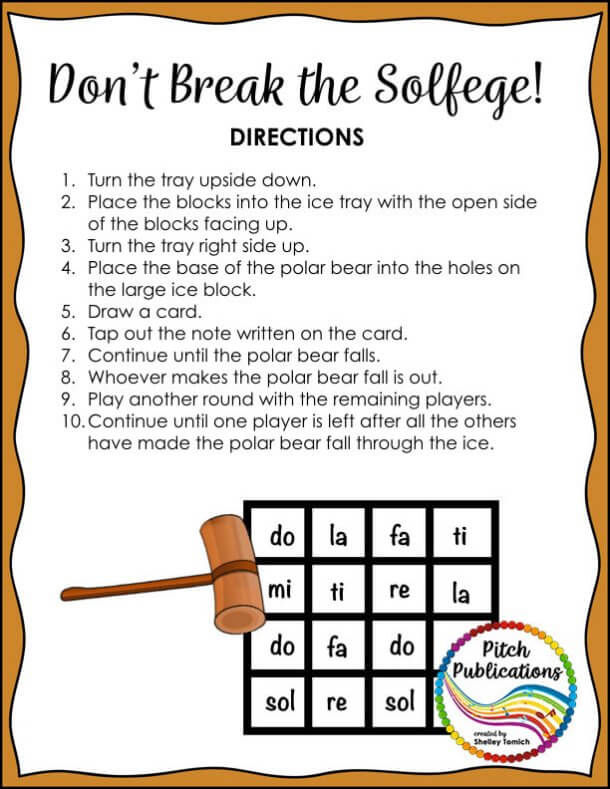 Music Center: Don't Break the Pitches! - Solfege Pitch Note Reading Game
