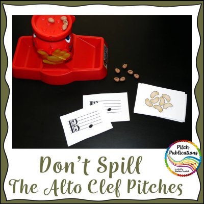 Music Center: Don't Spill the Pitches! - Alto Clef Pitch Note Reading Game