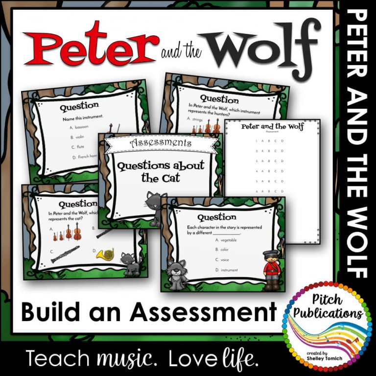 Peter and the Wolf - Assessment - Build your own! 73 Options!