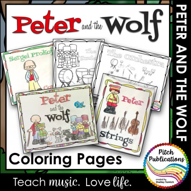 Peter and the Wolf Series - Coloring Activities Pages