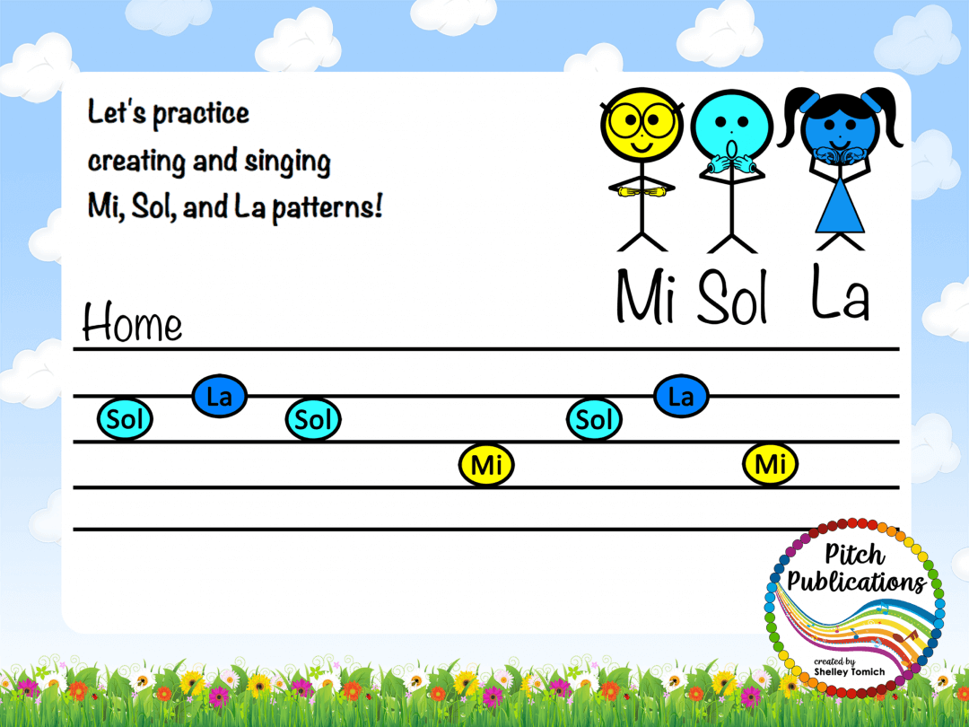 Pitch Hill: Introduce La {POWERPOINT} - Practice Mi Sol La