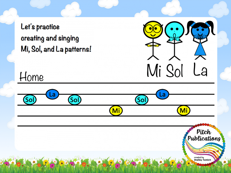 Pitch Hill: Introduce La {POWERPOINT} - Practice Mi Sol La