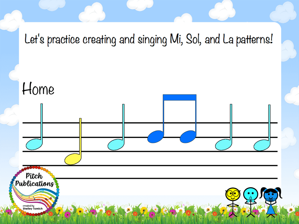 Pitch Hill: Introduce La {POWERPOINT} - Practice Mi Sol La