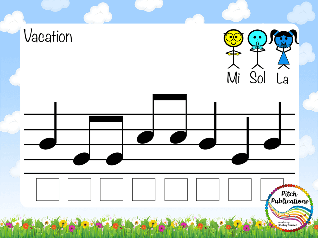 Pitch Hill: Introduce La {POWERPOINT} - Practice Mi Sol La