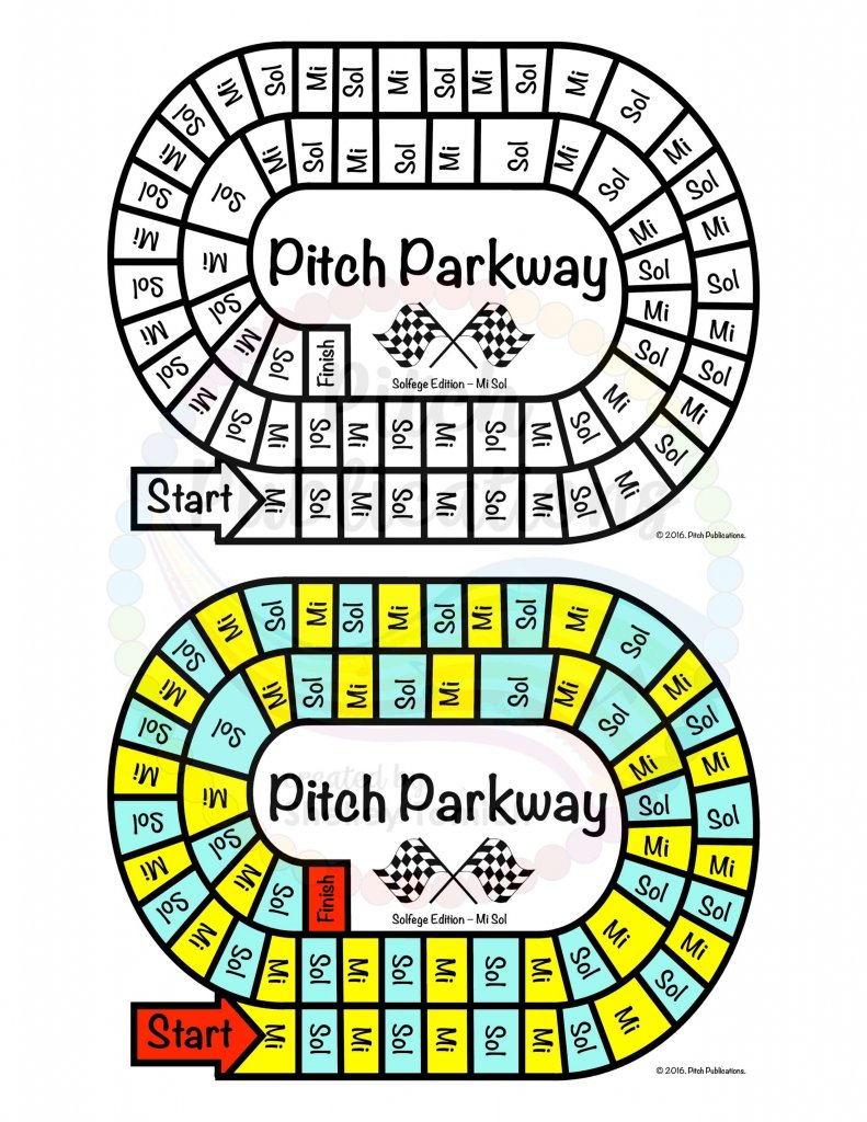 Music Centers: Pitch Parkway - Solfege Sol Mi Game, Practice