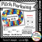 Music Centers: Pitch Parkway - Solfege Do Mi Sol La Game, Practice ...