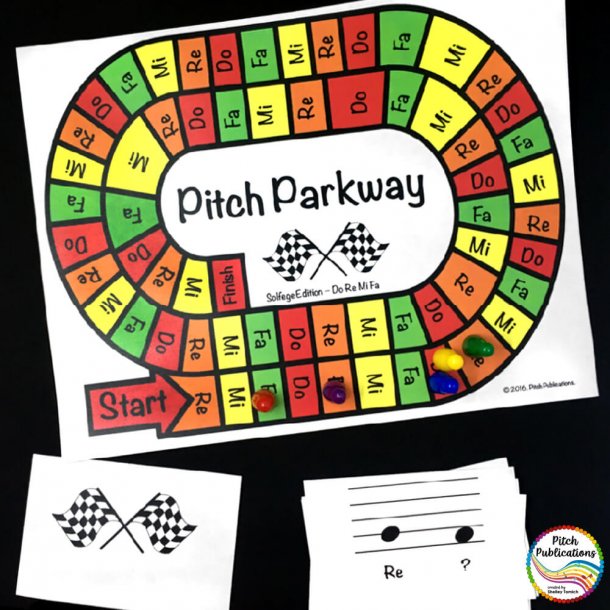 Music Centers: Pitch Parkway - Solfege Do Re Mi Fa Game, Practice
