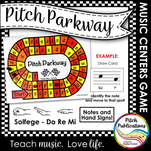 Music Centers: Pitch Parkway - Solfege Do Re Mi Game, Practice