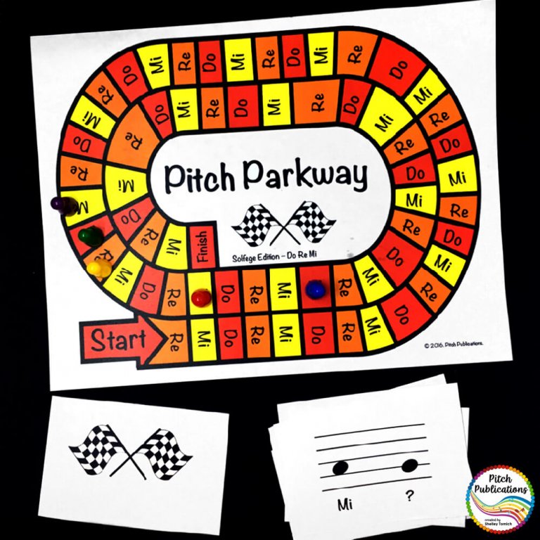 Music Centers: Pitch Parkway - Solfege Do Re Mi Game, Practice