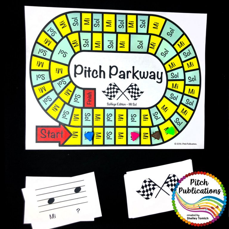 Music Centers: Pitch Parkway - Solfege Sol Mi Game, Practice