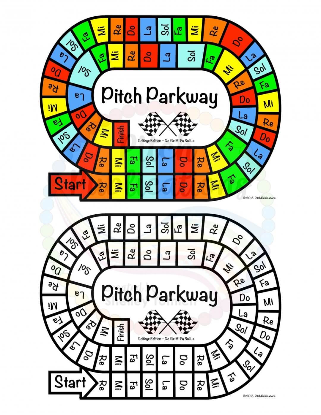 Music Centers: Pitch Parkway - Solfege Do Re Mi Fa Sol La Game
