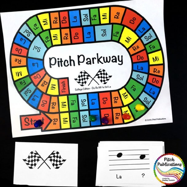 Music Centers: Pitch Parkway - Solfege Do Re Mi Fa Sol La Game