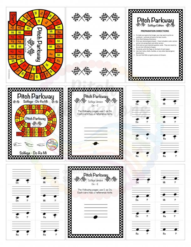 Music Centers: Pitch Parkway - Solfege Do Re Mi Game, Practice