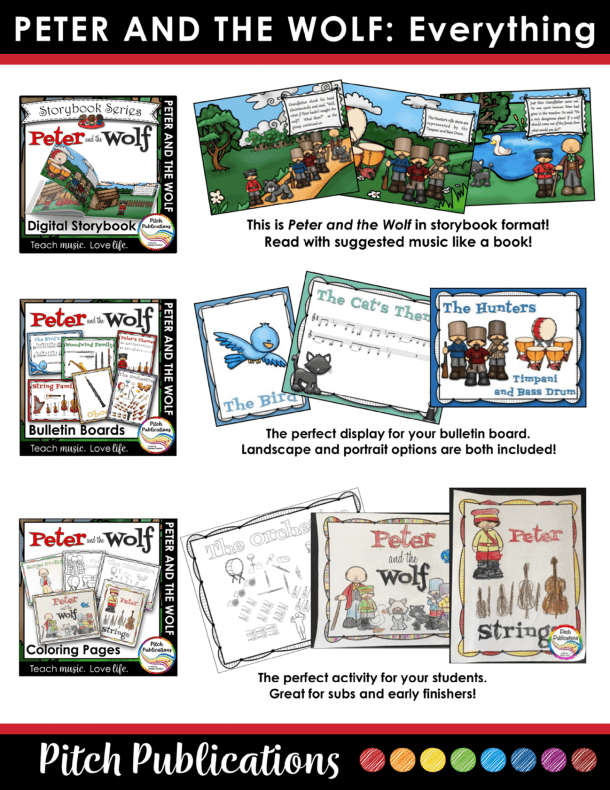 Peter and the Wolf -{BUNDLE} - Centers, Assessment, Storybook, & More!