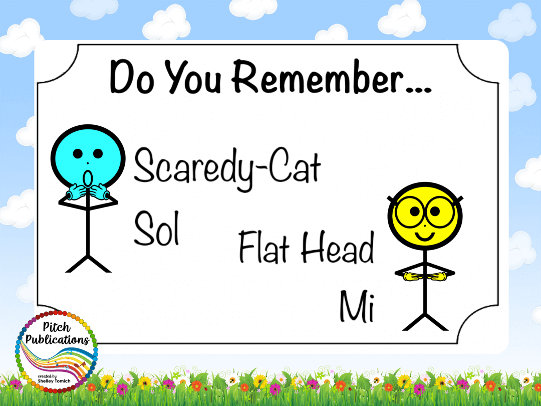Pitch Hill: Introduce La {FLIPCHART} - Practice Mi, Sol, and La.