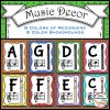 Music Decor RB: Alto Recorder Fingering Chart Posters v1 Black/Tan-