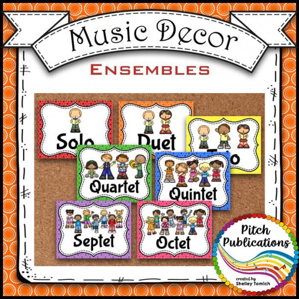 Music Decor - RAINBOW BRIGHTS - Ensemble and Participants Posters