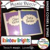 MD BUNDLE RAINBOW BRIGHTS posters, word wall, class rules, binders