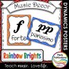 Music Decor - RAINBOW BRIGHTS - Dynamics Posters