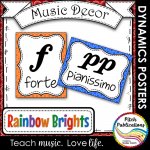 Music Decor - RAINBOW BRIGHTS - Dynamics Posters
