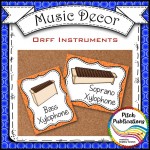 Music Decor - RAINBOW BRIGHTS - Instrument Posters - Orchestra, Orff ...