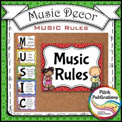 RAINBOW BRIGHTS - Music Rules Posters, Tattling, and more!