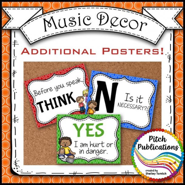 RAINBOW BRIGHTS - Music Rules Posters, Tattling, and more!