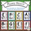 Recorder Fingering Chart Posters v2 - Music Decor Rainbow Brights