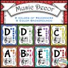 Recorder Fingering Chart Posters v3 HOLES - Rainbow Brights
