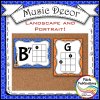 Music Decor Rainbow Brights - Ukulele Chord Chart Posters D TUNING