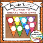 Music Decor - RAINBOW BRIGHTS - Welcome to Music Banner!