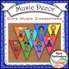 Music Decor - RAINBOW BRIGHTS - Welcome to Music Banner!