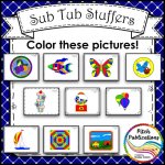 Rhythm Coloring 2A - Color by Note - Half Note, Quarter Note/Rest