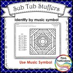 Rhythm Coloring 2A - Color by Note - Half Note, Quarter Note/Rest