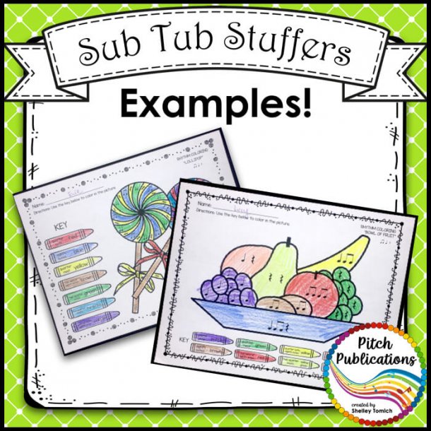 Rhythm Coloring 1B - Color by Note Name - Quarter Note/Rest, Eighth Note