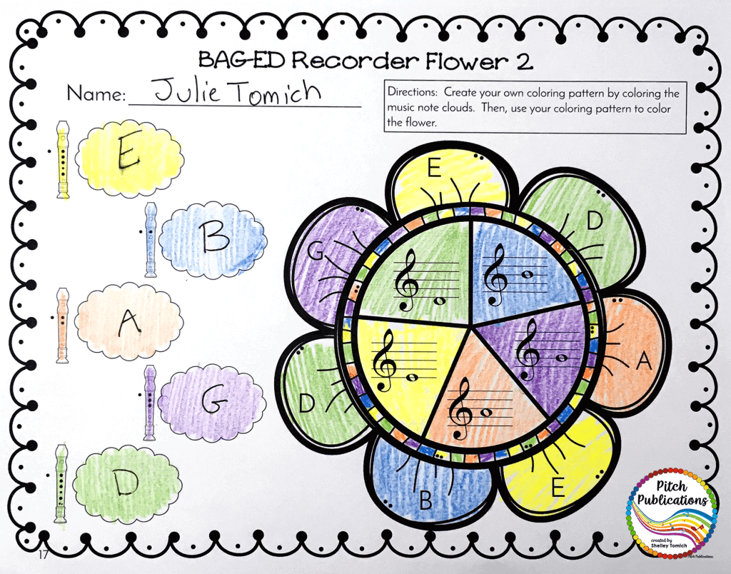 Recorder Resource: BAG-ED Bonanza - No-Prep Recorder worksheets!