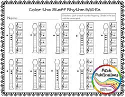 Recorder Resource: BAG-E Bonanza - No-Prep Recorder worksheets!