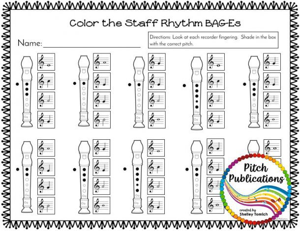 Recorder Resource: BAG-E Bonanza - No-Prep Recorder worksheets!