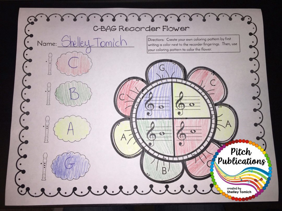 Recorder Resource: C-BAG Bonanza - No-Prep Recorder worksheets!