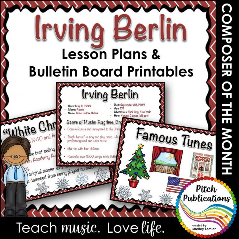 Composer of the Month: IRVING BERLIN - Lesson Plans & Bulletin Board