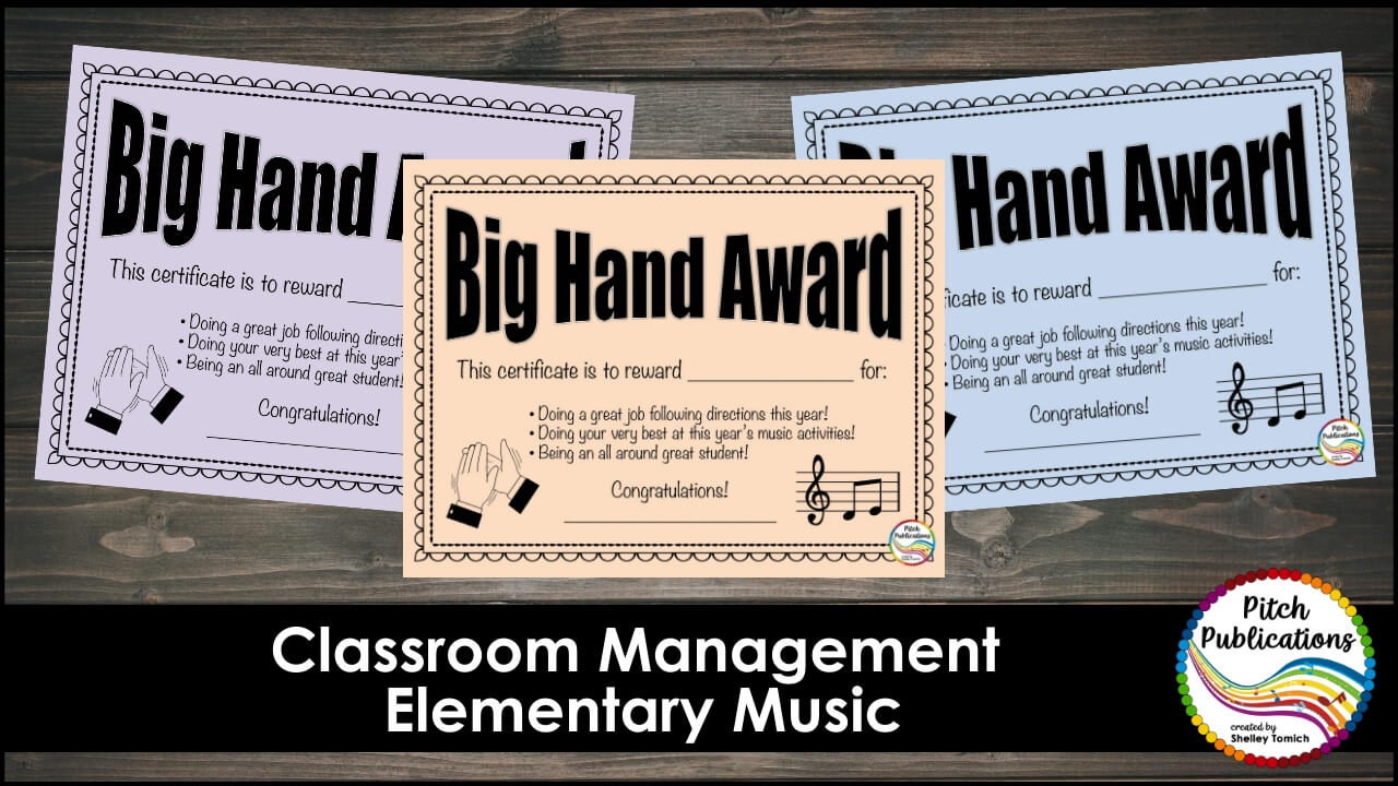 Big Hand Award: Editable reward system for elementary