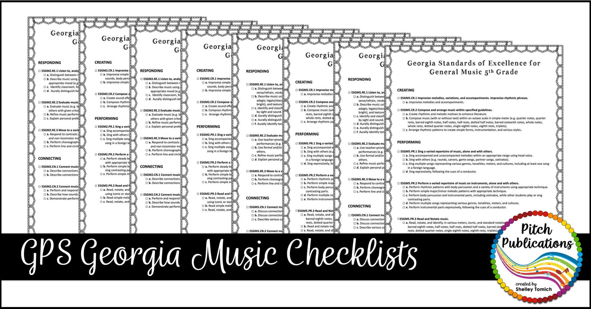 Georgia Performance Standards - Music - Checklist for Lesson Plans K-5