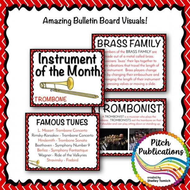 Instrument of the Month: TROMBONE - Detailed Lesson Plans and More!